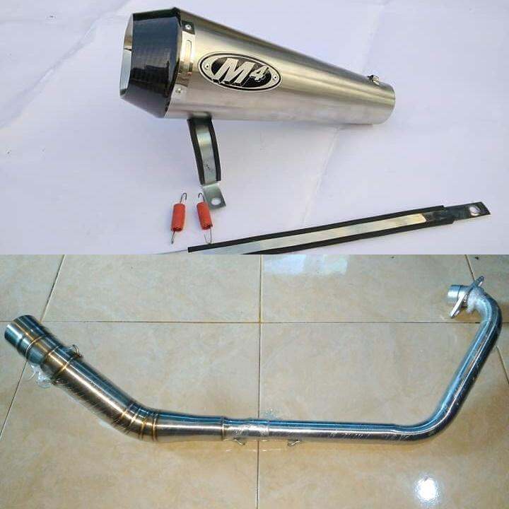 Costum knalpot Racing R15 M4 Stainlis still untuk Yamaha R15 | Lazada ...