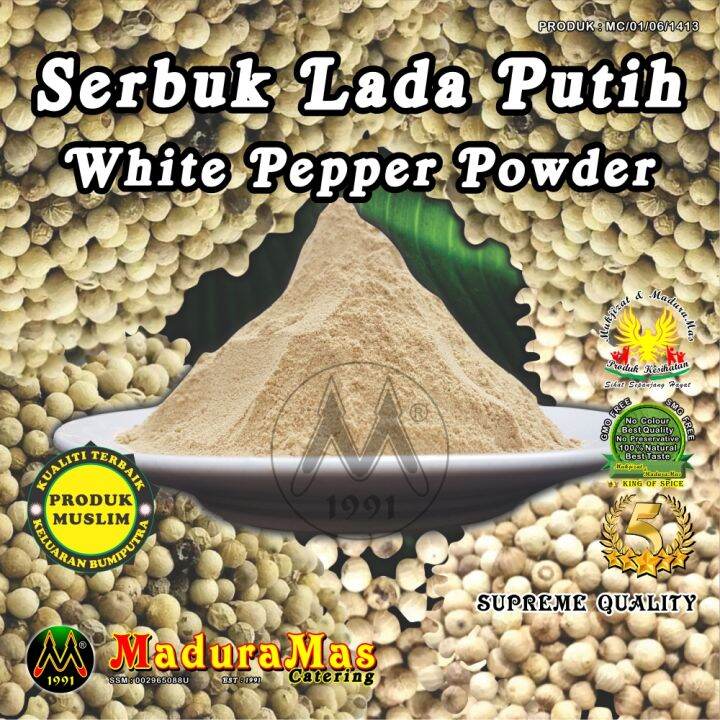 Serbuk Lada Putih Sarawak - Sarawak White Pepper Powder (100% Pure ...