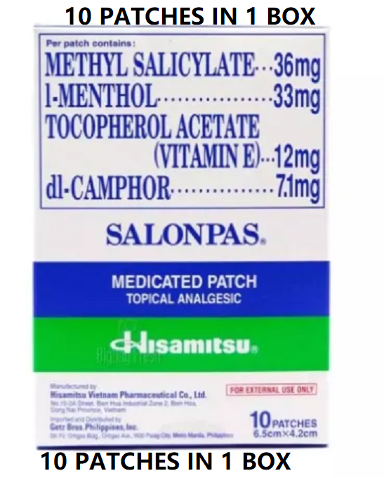 Hisamitsu Salonpas Medicated Patch 10 Patches in 1 Box | Lazada PH