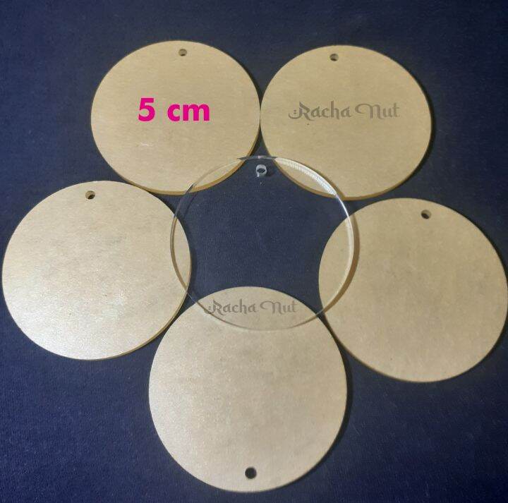 Akrilik Bulat Custom Potongan Akrilik Model Bulat 5 cm (PAKETAN 100 PCS ...