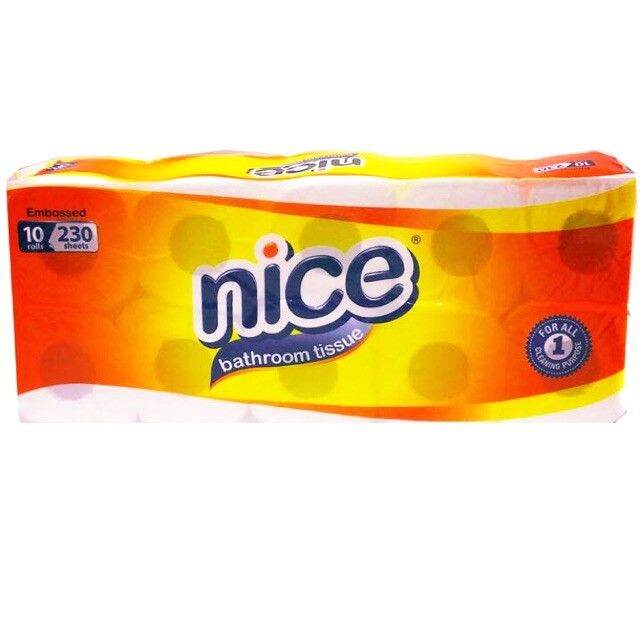 nice toilet roll tissue 10 roll emboss 238 sheets | Lazada Indonesia
