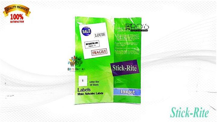 Stick-Rite Sticker Paper White | Lazada PH