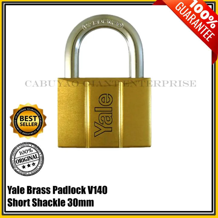 Yale Brass Padlock V140 Short Shackle 30mm (1pc) | Lazada PH