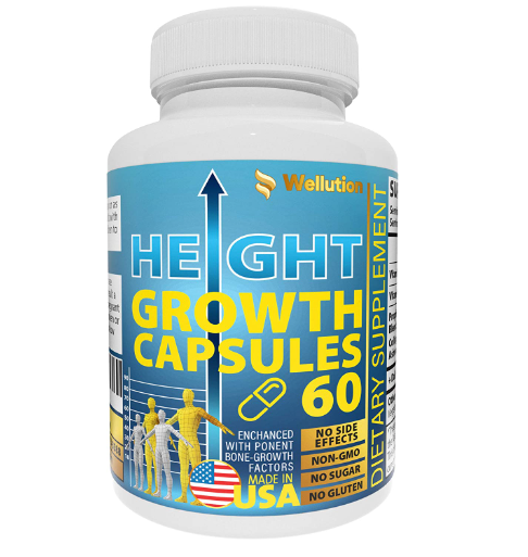 Wellution Height Growth Capsule Grow Tall Increase Height Supplement ...