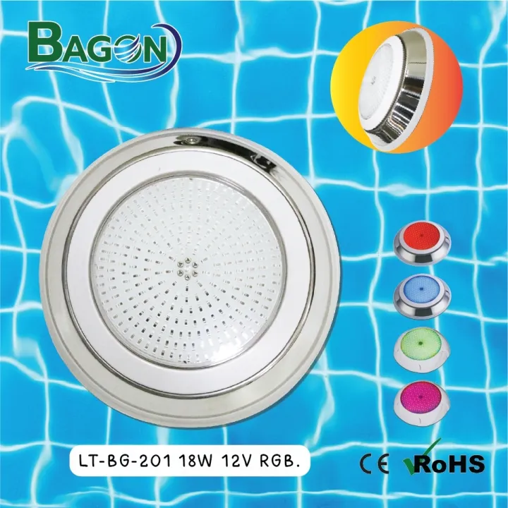ไฟใต้น้ำ สระว่ายน้ำ LED 18-21W/12V S/S Bagon | Lazada.co.th