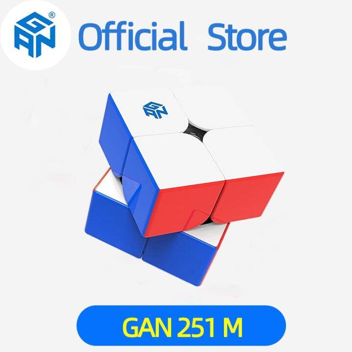 GAN 251เมตร Pro แม่เหล็ก Speedcube Gan251m อากาศ Leap 2X2 Explorer ความ ...