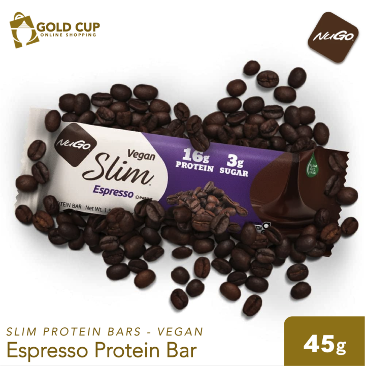 Nugo Vegan Slim Espresso Protein Bar 45g | Lazada PH