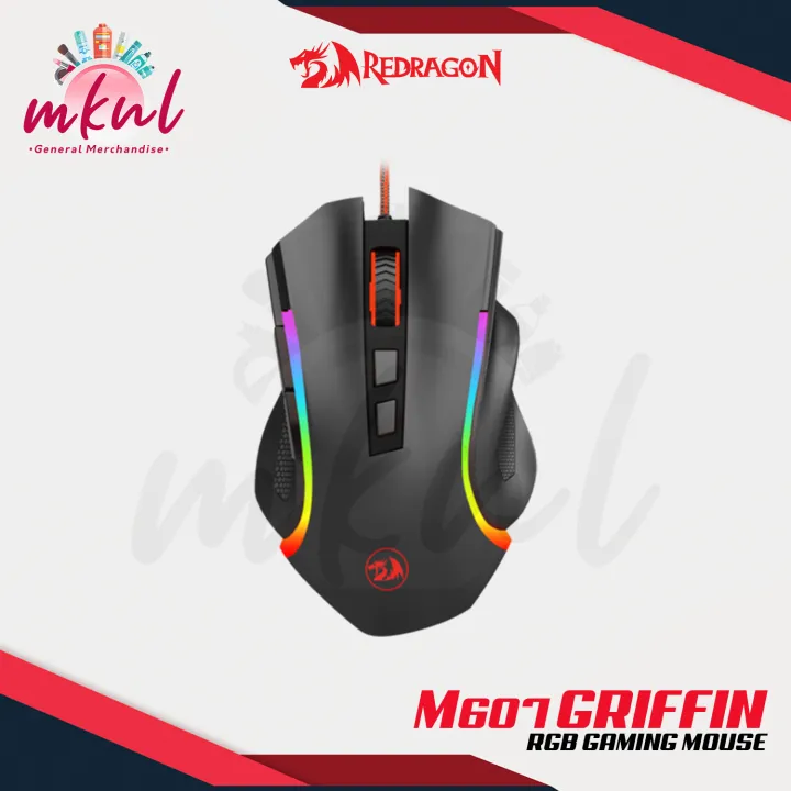 Redragon M607 Griffin RGB 7200 DPI RGB Gaming Mouse | Lazada PH