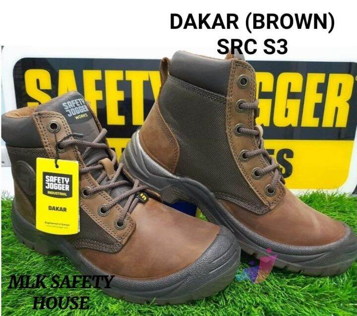 Safety Jogger Safety Shoes / Safety Boots - Dakar (Brown) Middle-Cut SRC S3 | Lazada