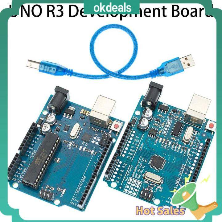 OKDEALS With Cable With Straight Pin Header Ch340 Ch340g For Arduino Microcontroller Uno R3 ...
