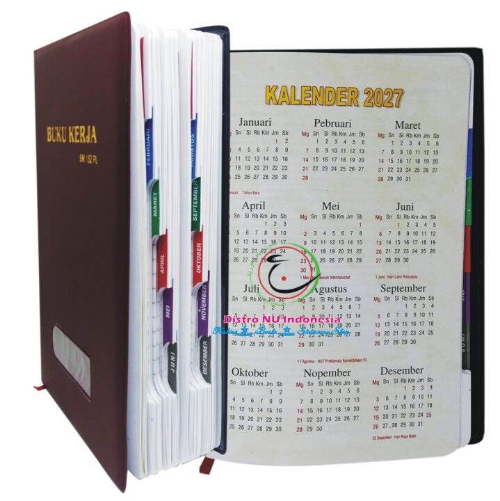 Buku Agenda Index Bulan Dipinggir Tebal+Pulpen Best Quality Ada ...