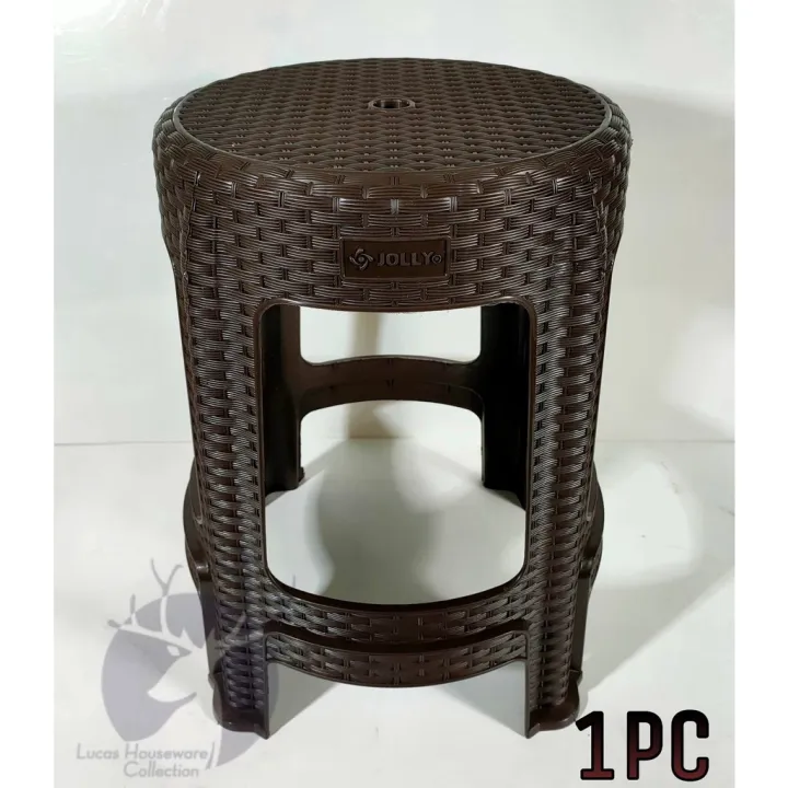 [Ready Stock] JOLLY BRAND HEAVY-DUTY RATTAN STOOL CHAIR ROUND ...