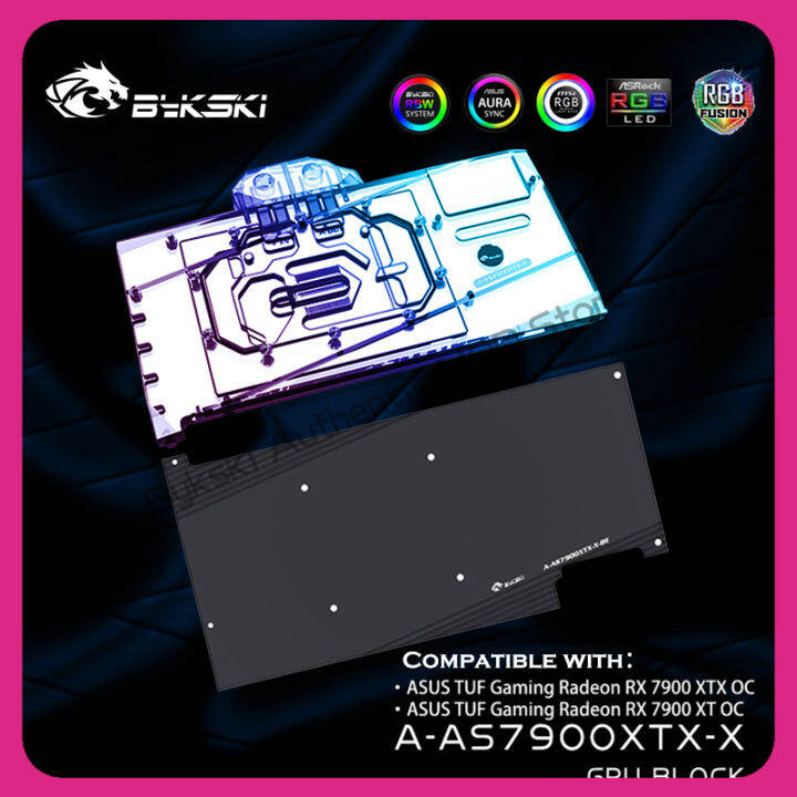 Bykski A-SP7900XTX-X,VGA Water Block For Sapphire Radeon RX7900 XTX ...
