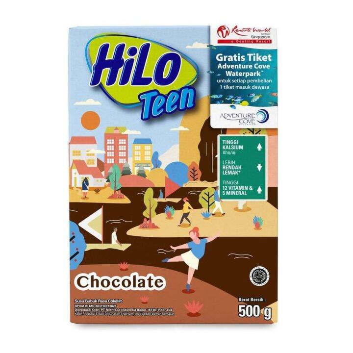 Hilo Teen Susu Formula Hi-Calcium / tinggi kalsium rendah lemak Coklat ...