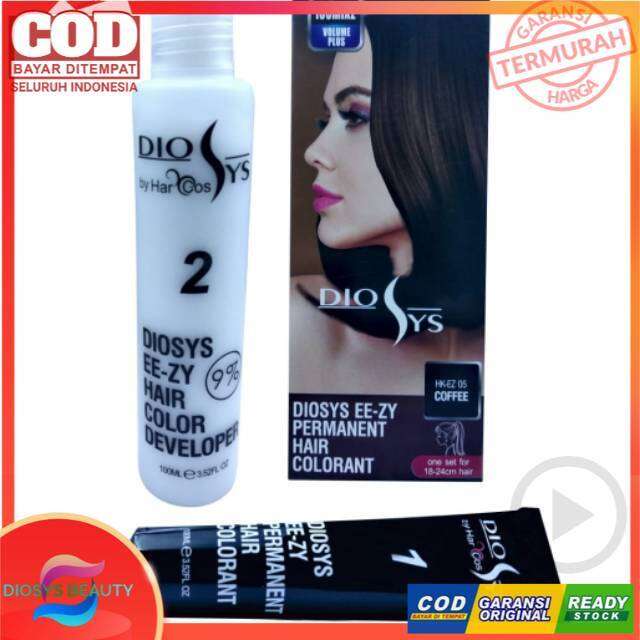 Cat rambut DIOSYS 100ml Warna COFFEE semir rambut original 100ml plus ...
