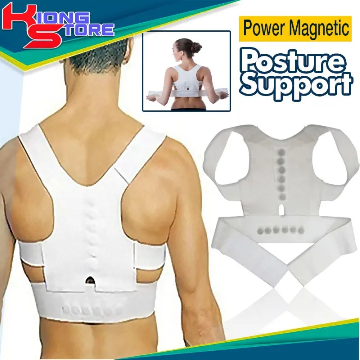 Magnetic Fully Adjustable Back Support Brace Posture Corrector Belt ...