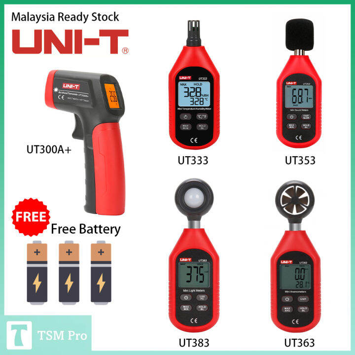 UNI-T UT300A+/ UT333/ UT353/ UT363/ UT383 Laser Infrared Thermometer Temperature Humidity Sound ...
