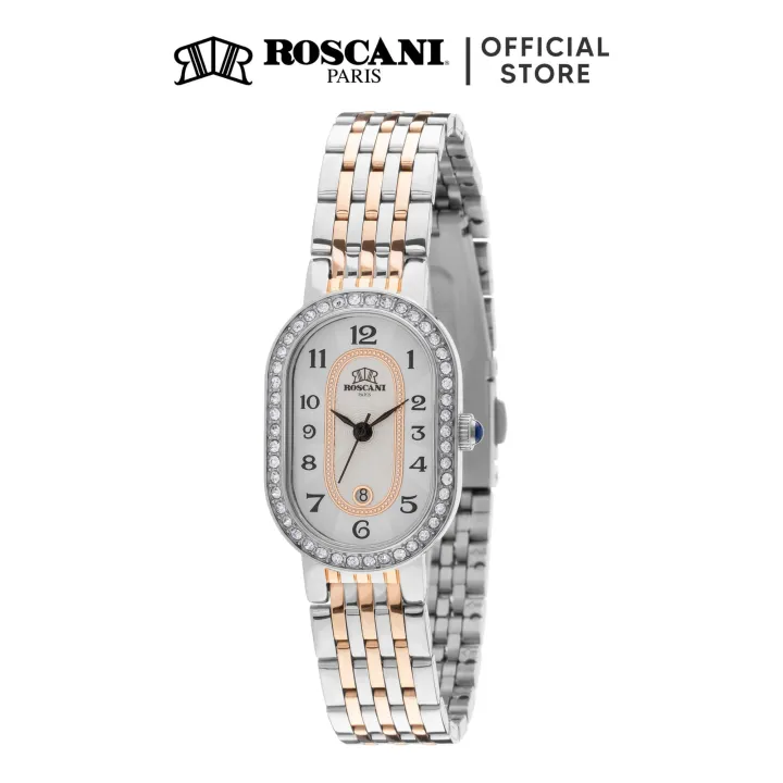 Roscani Vera E27 (Curved Crystal + Rounded Rectangle Case) Rose Gold ...