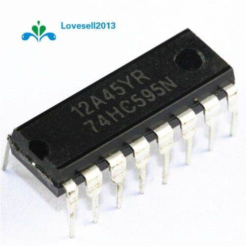 50Pcs SN74HC595N SN74HC595 74HC595N 74HC595 DIP-16 Shift Register 8-Bit ...