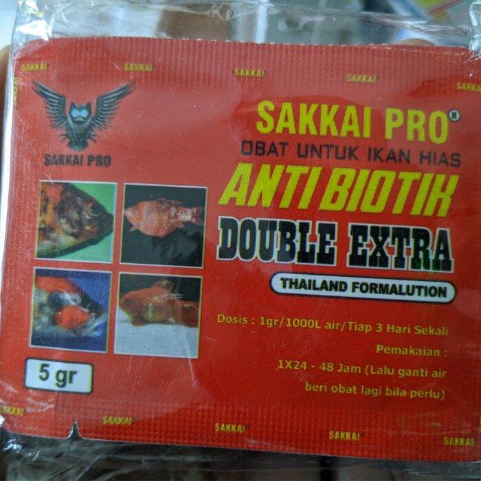 Obat Ikan Anti Jamur dan Luka ANTI BIOTIK SAKKAI PRO | Lazada Indonesia