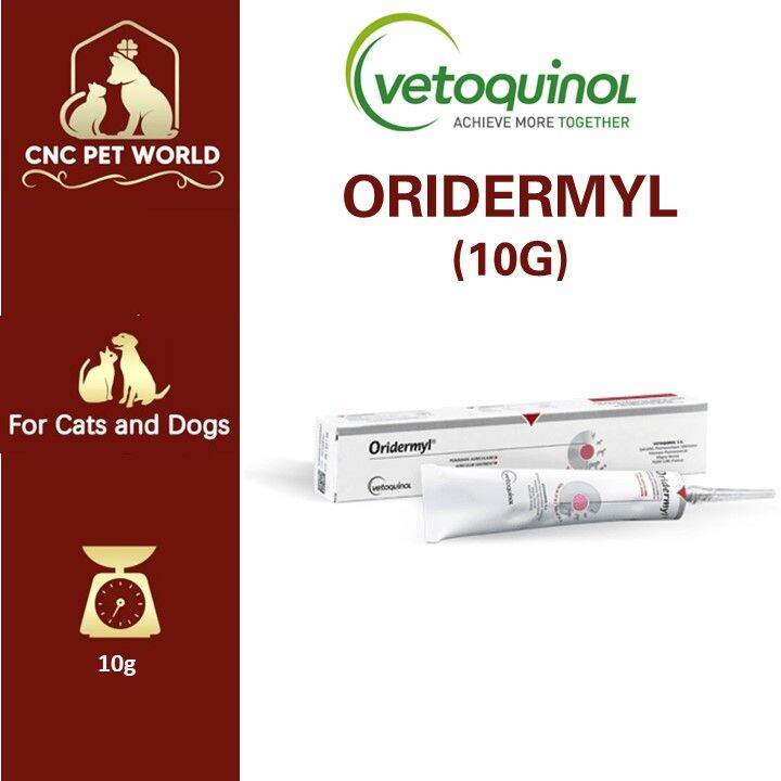 【VETOQUINOL】ORIDERMYL 10G | For Ear Infections due to Bacterial, Fungal ...