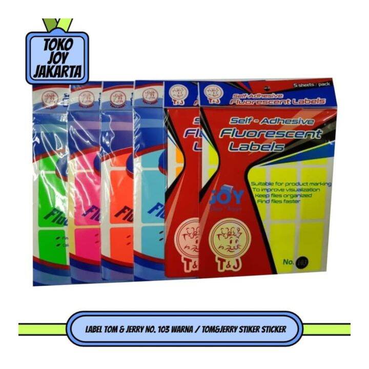 COD Label Tom & Jerry No. 103 Warna / TOM&JERRY Stiker Sticker - Kuning | Lazada Indonesia