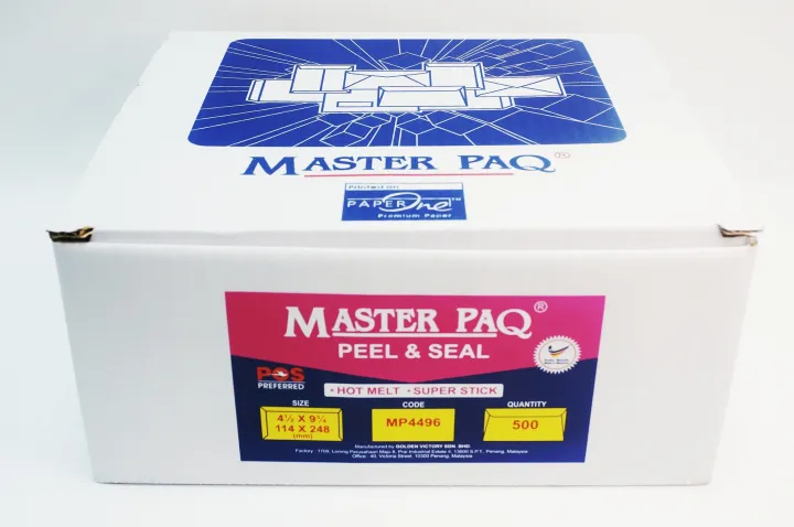 MASTER PAQ White Envelopes 4.5" x 9.5" Size envelopes/Window & non ...