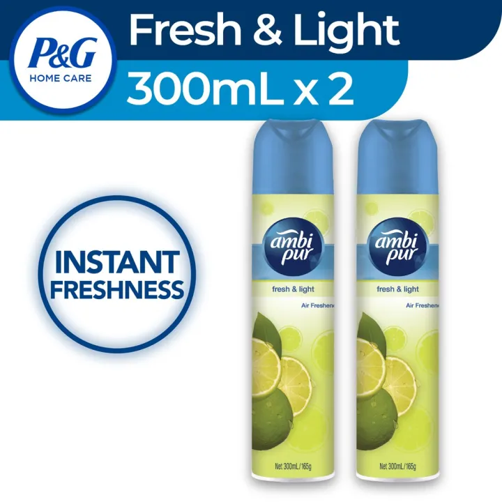 Useful Ambi Pur Air Freshener Aerosol Fresh & Light (300mL) Set of 2 ...