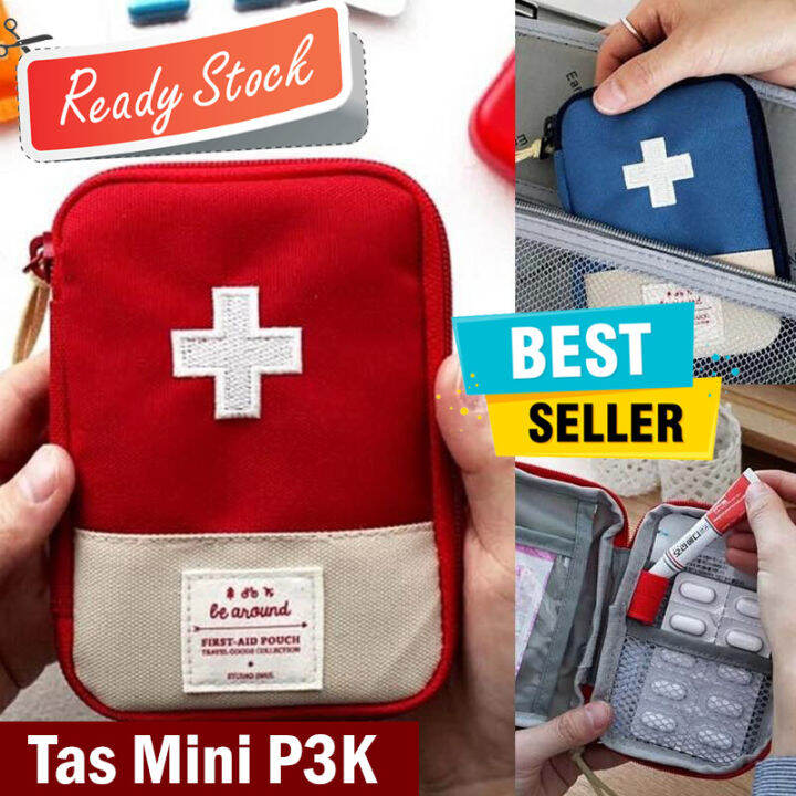 Tas Mini Obat P3K First Aid Kit Pertolongan Pertama Pada Kecelakaan Tas ...