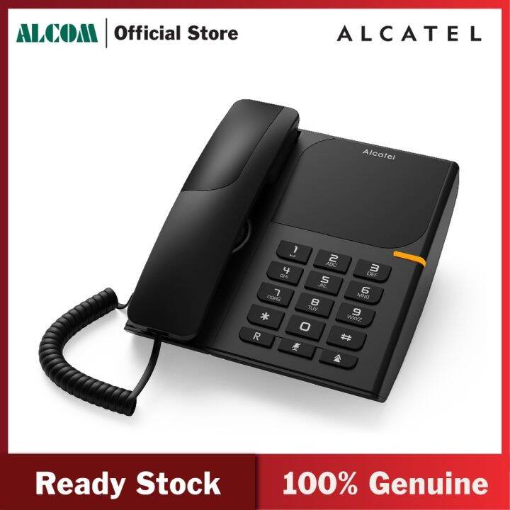 Alcatel Corded Phone T28 with Redial Key Visual Call Indicator Ringer ...