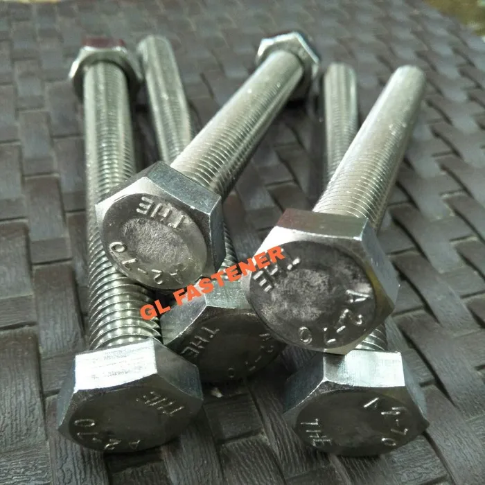 Baut Mur Hex Stainless Steel 304 M22 x 150 anti karat Kunci 32 SUS 304 | Lazada Indonesia