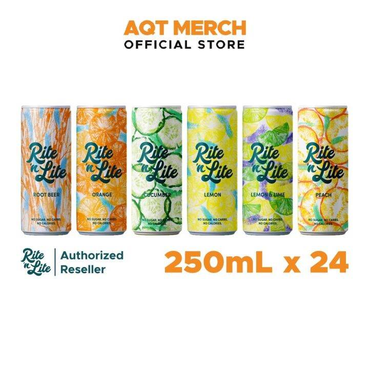 Spot goods Rite ‘n Lite Carbonated Drink 250ml x 24 | Lazada PH