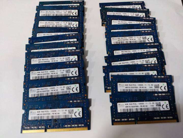 Ram 4 G DDR3L PC3L- 12800S มือสอง สำหรับ โน๊ตบุ๊ค | Lazada.co.th