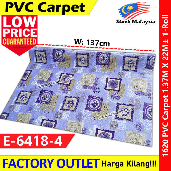 【E-6418-4】Tikar Getah Alas Lantai Vinyl DIY Karpet Floor Gulung # ...