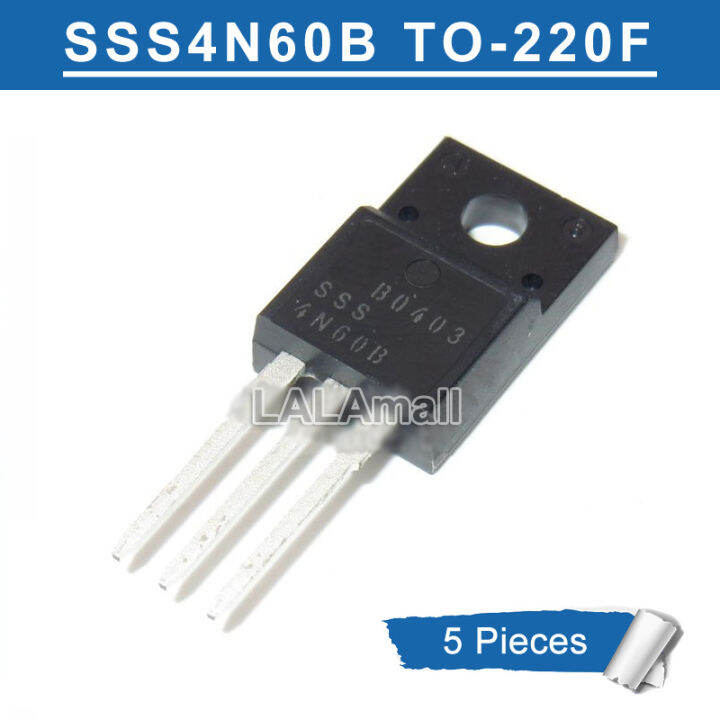 5pcs SSS4N60B TO-220F 4N60 4N60B TO220F 4A/600V MOSFET Transistor new ...