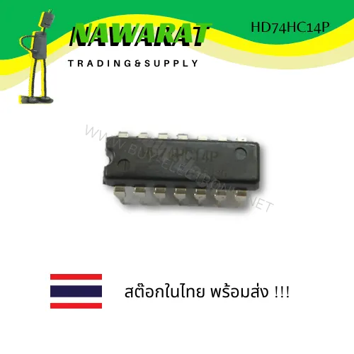 HD74HC14P ( DIP-14 ) Latches High Speed CMOS 8-Bit Add Latch | Lazada.co.th