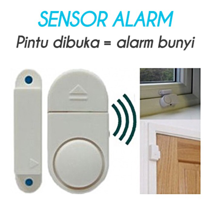Alarm Sensor Kemanan Rumah Pintu Kaca Jendela Anti Maling Security ...