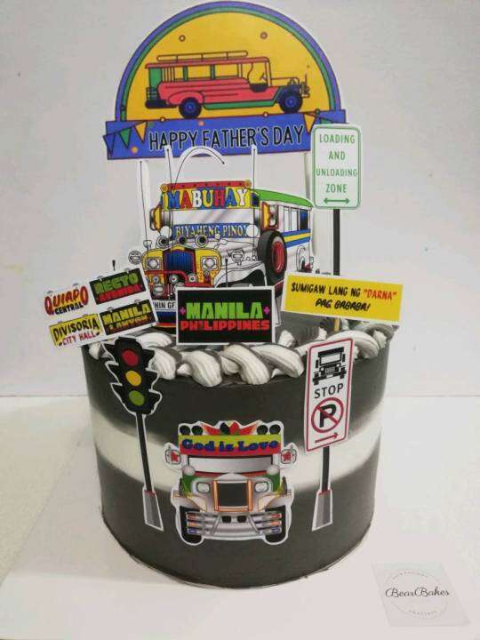Jeep driver themed set cake topper design | Lazada PH