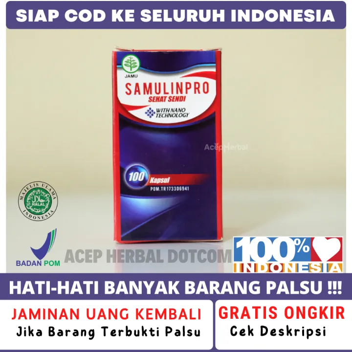 Samulinpro Sehat Sendi Untuk Obat Encok, Pegal Pegal, Tulang Keropos ...
