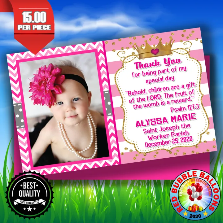 Royal Princess Ref Magnet for Birthday Christening Baptismal and ...