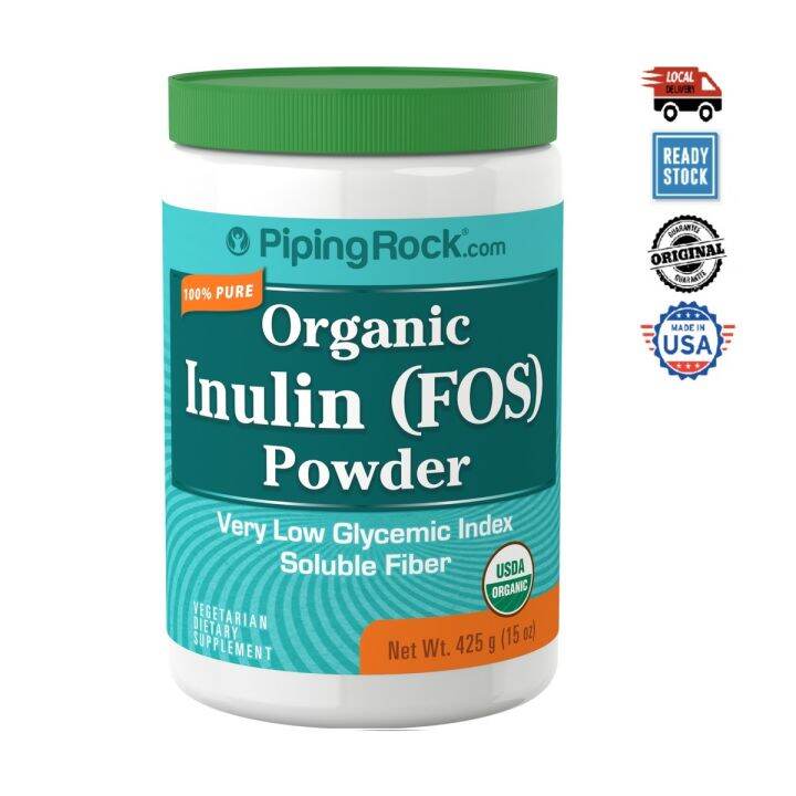 READY STOCK Organic Inulin FOS Powder 425g, Prebiotics, Gastric ...