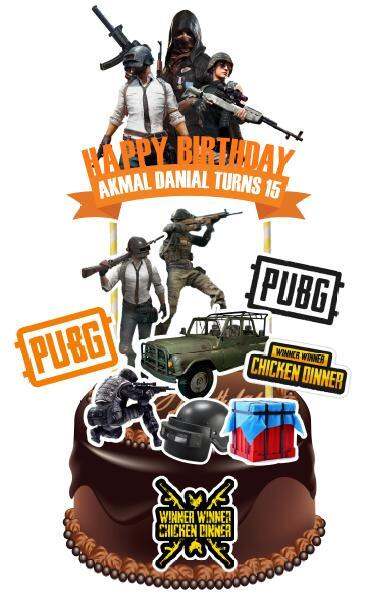 PUBG Cake Topper | Lazada