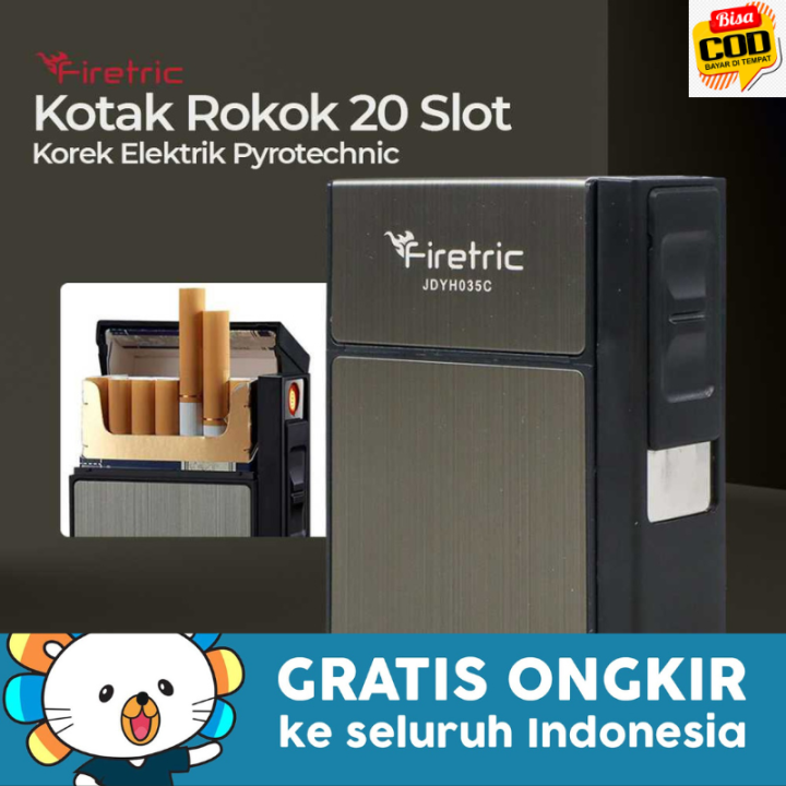 Tempat Bungkus Roko Rokokok 20 Slot Korek Elektrik Firetric Pyrotechnic ...