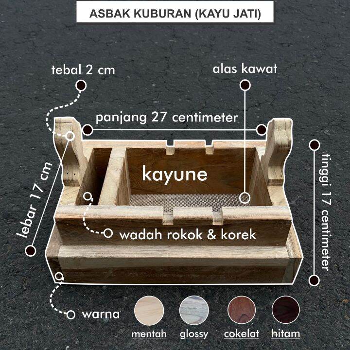 ASBAK KUBURAN | ASBAK UNIK | ASBAK BESAR | ASBAK KAYU | ASBAK MAKAM ...