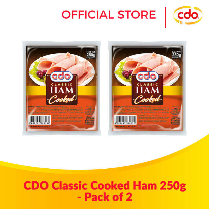 CDO Classic Cooked Ham 250g - Pack of 2 | Lazada PH