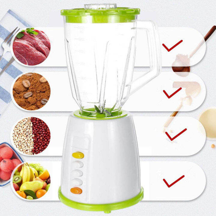 Jubake Blender Listrik 2 In 1 Plastik Tahan Lama - Blender Buah Daging ...