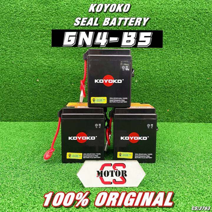 KOYOKO BATTERY 6N4-BS HONDA C70 GB0 GBOJ YAMAHA Y80 SUZUKI CDI SEAL ...
