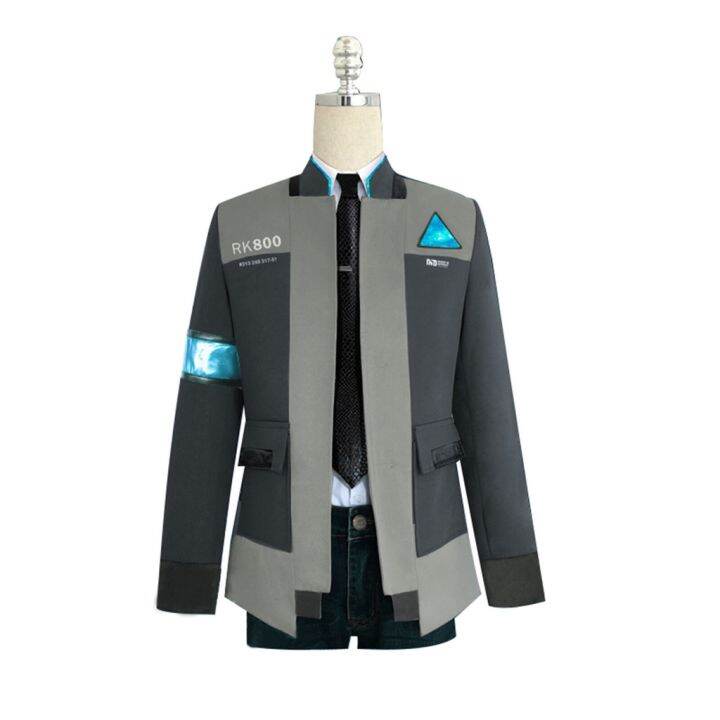 Detroit: Become Human RK800 Connor Cosplay Costume Complete Coat Outfit ...