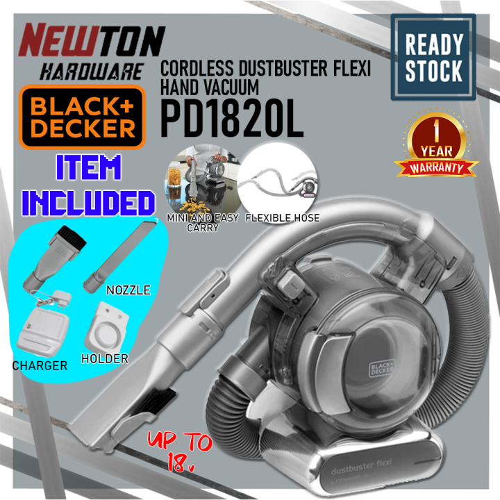''BLACK & DECKER'' CORDLESS DUSTBUSTER FLEXI HAND VACUUM CLEANER 18V ...
