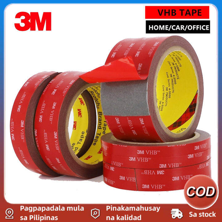 3M Super Strong VHB Double Sided Adhesive Tape Rubber Foam Waterproof Heavy Duty Trending ...